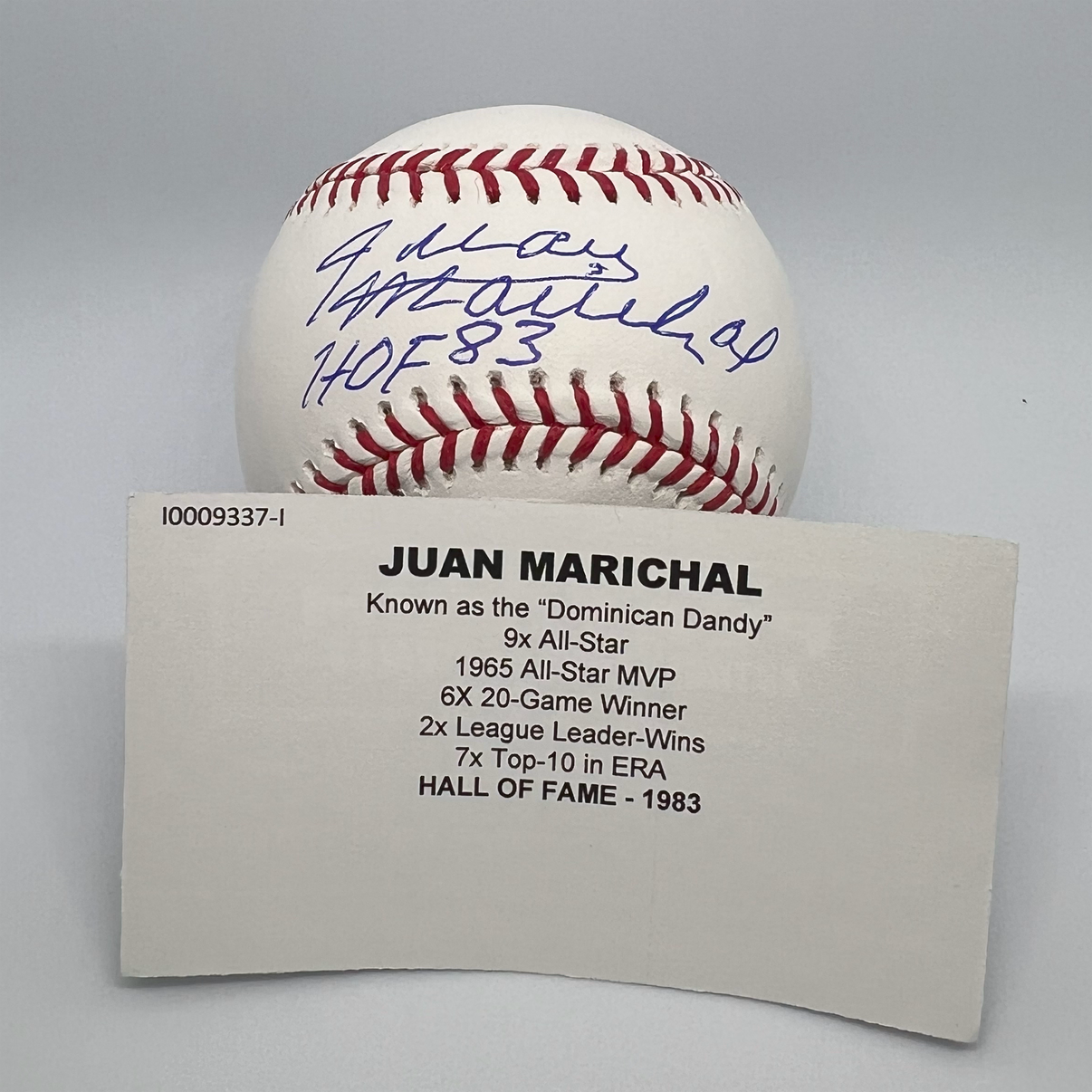 Juan Marichal Autographed Baseball – RSR Autographs