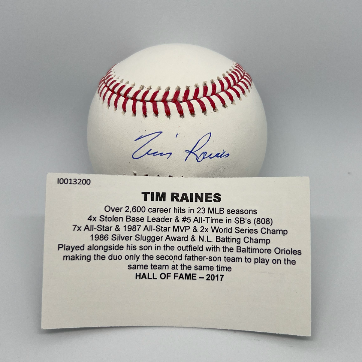 Tim Raines Autographed Baseball – RSR Autographs